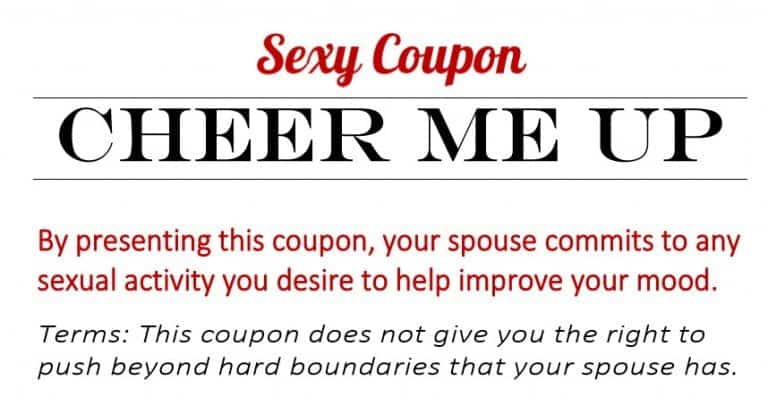 50 Sexy Coupons - Printable - Uncovering Intimacy